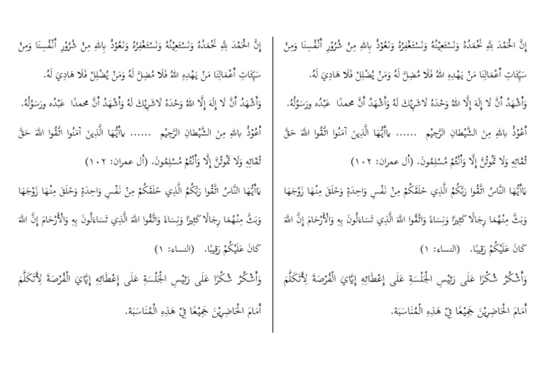 Muqaddimah Latihan Pidato | PDF
