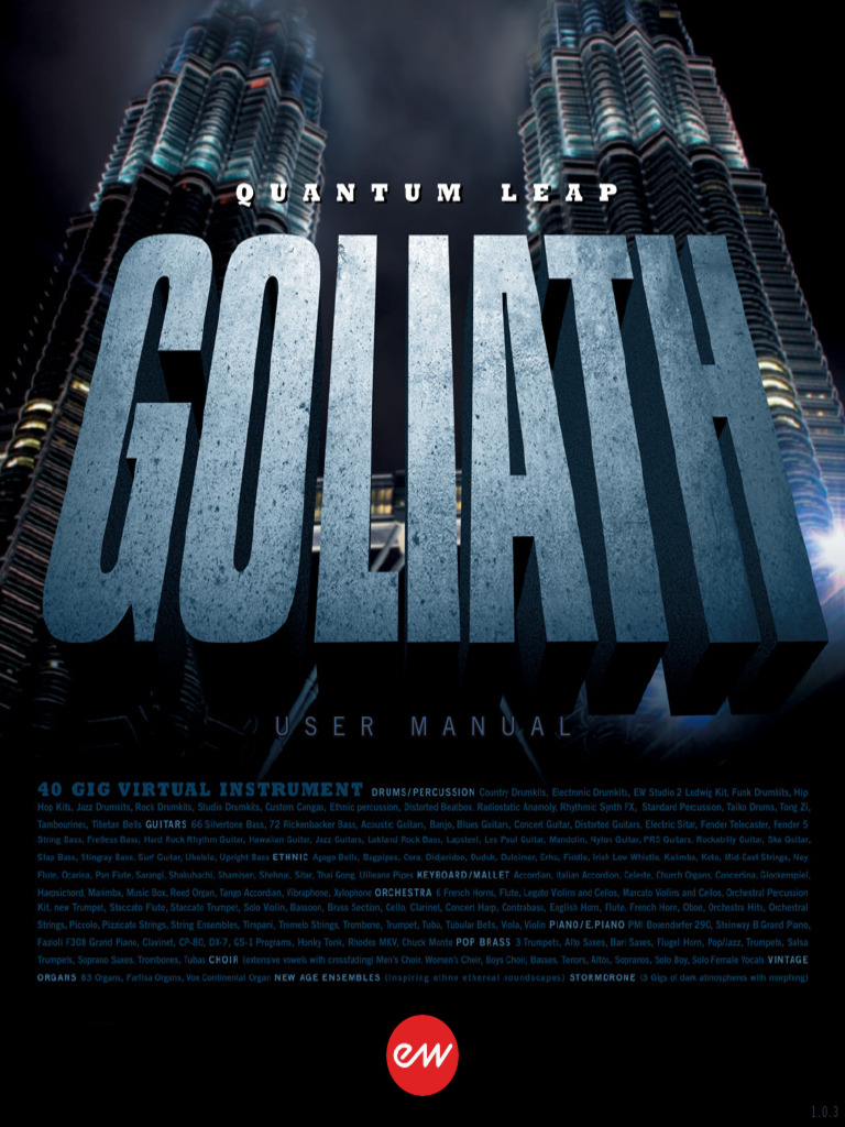 EW-Goliath-User-Manual | PDF | Drum Kit | Saxophone