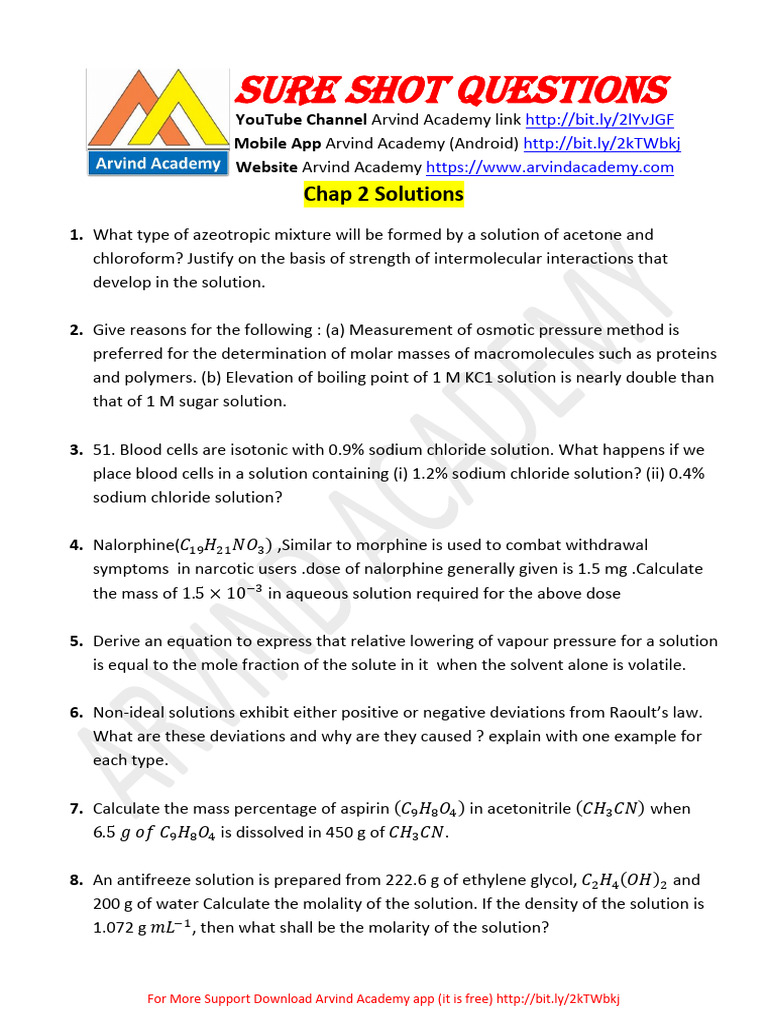 Question Chap 02 Solution - 80138 | PDF | Chemical Substances | Chemistry