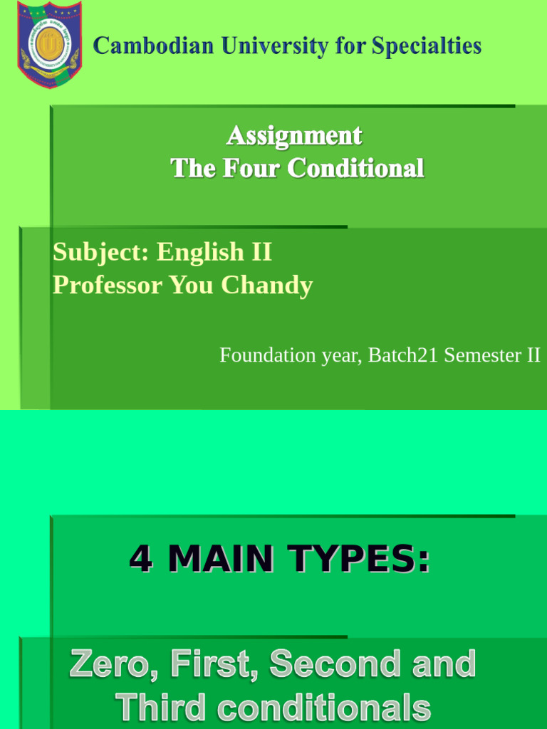 Understanding the 4th Conditional | PDF
