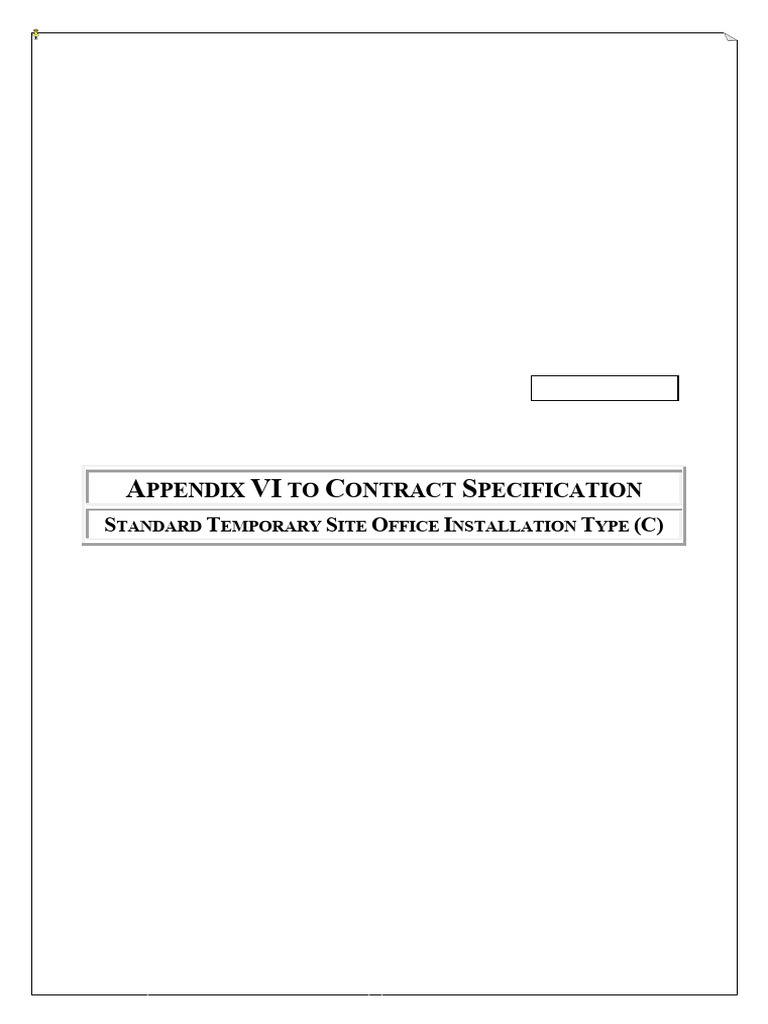 10 Appendix 6 To CS Site Office Type (C) Revised 1 | PDF | Air Conditioning