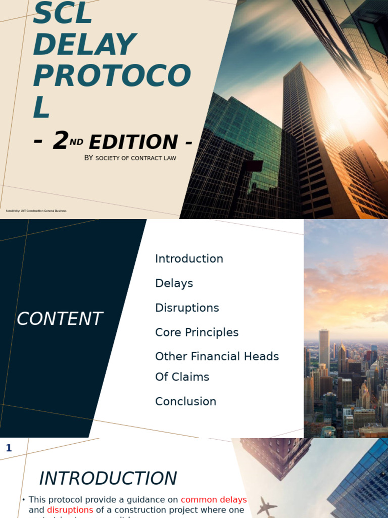 SCL Delay and Disruption Protocol r3 | PDF | Damages | Employment