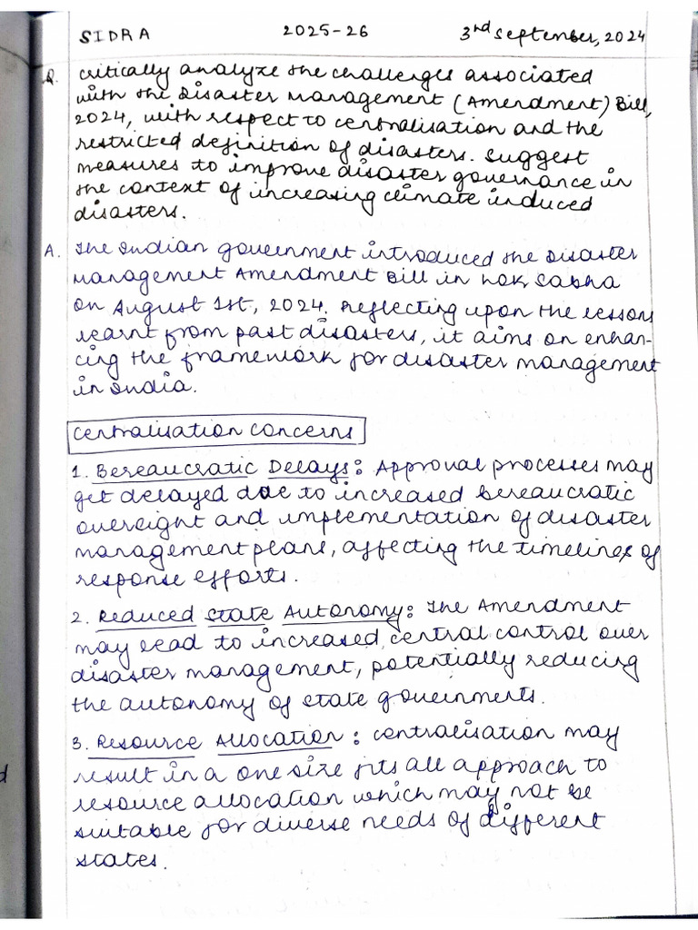 SIDRA. DMQ-3rd September,2024. Year-2025-26 | PDF