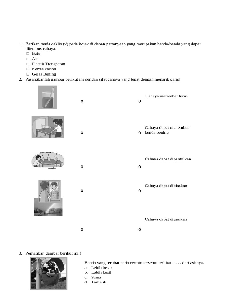 SOAL IPAS FIX KELAS 5 2024 | PDF