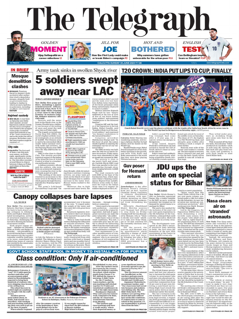 Telegraph Calcutta 30 Jun 2024 | PDF