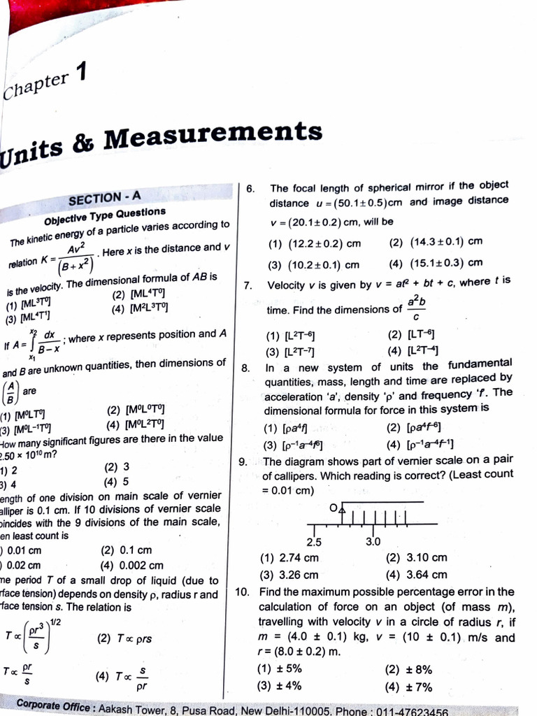 Physics Measurements and Errors Guide | PDF | Momentum | Physical ...