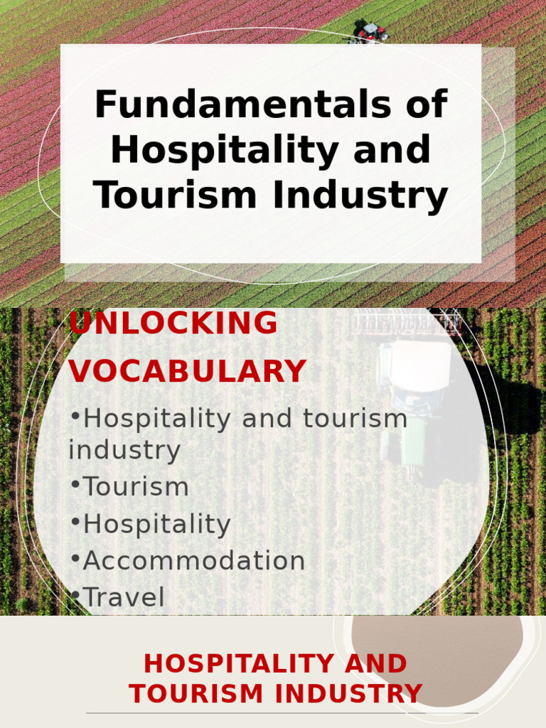 Hospitality & Tourism Basics | PDF
