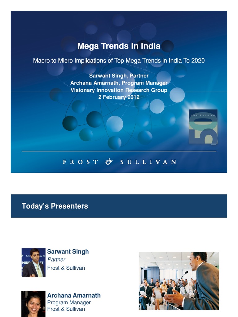 Mega Trends - India 2-2-12 | PDF | Economies | Infrastructure