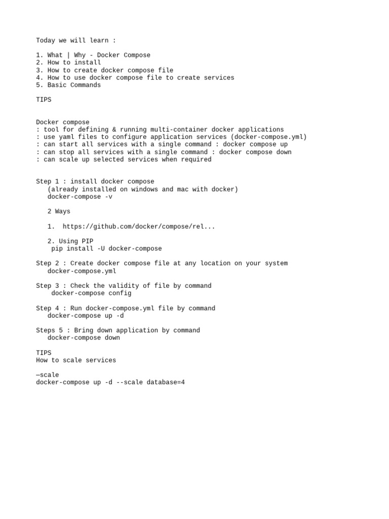 Docker Compose Pdf