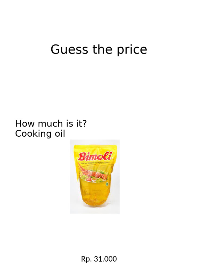 Guess The Price | PDF