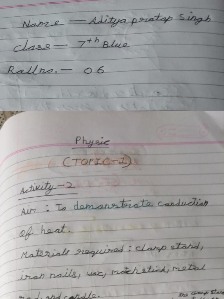 7b Aditya Pratap Singh Science | PDF