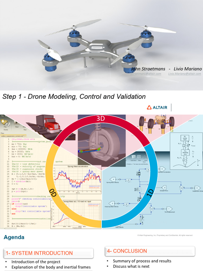 Step 1 Drone Modeling Control Validation | PDF | Inertial Navigation ...