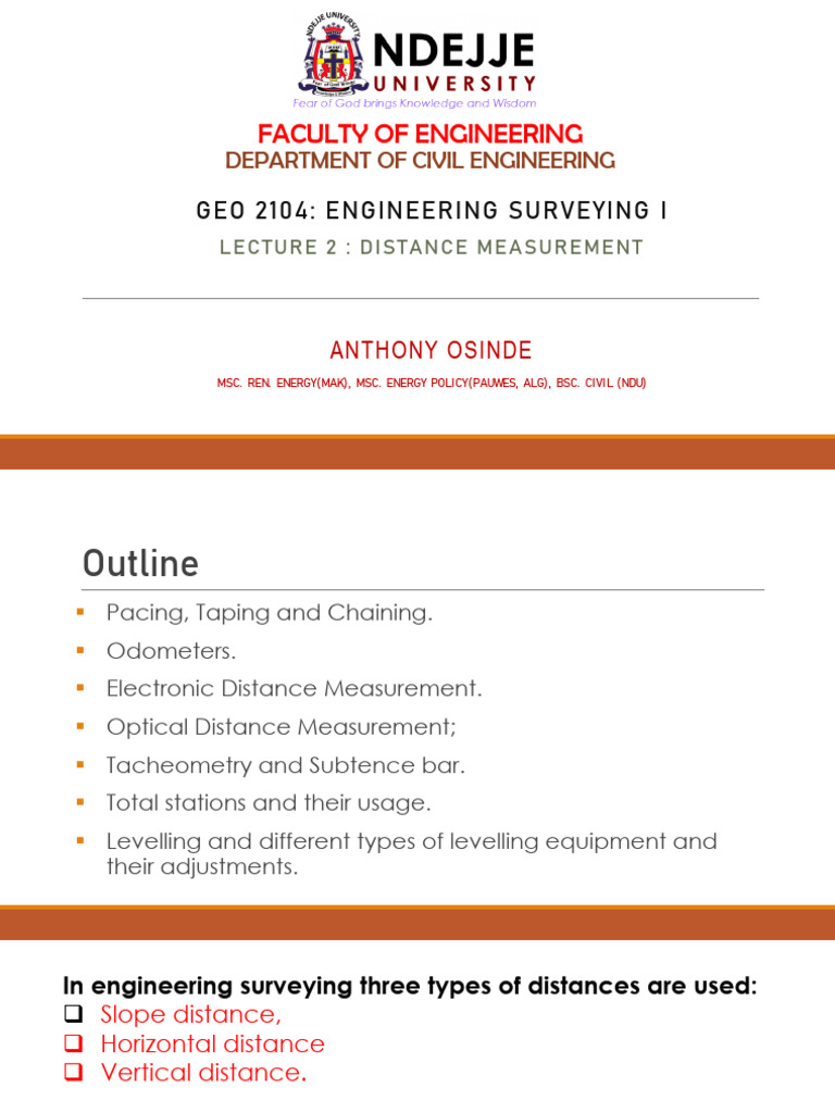Engineering Surveying Essentials | PDF | Surveying | Slope