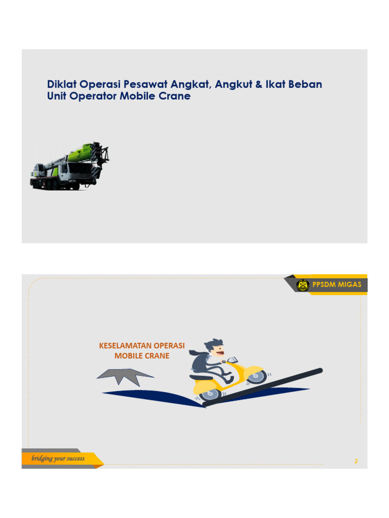 Keselamatan Operasi Mobile Crane Dikmas 2025 | PDF