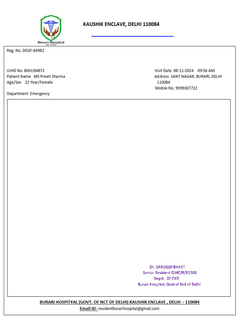 Burari Hospital Signature | PDF