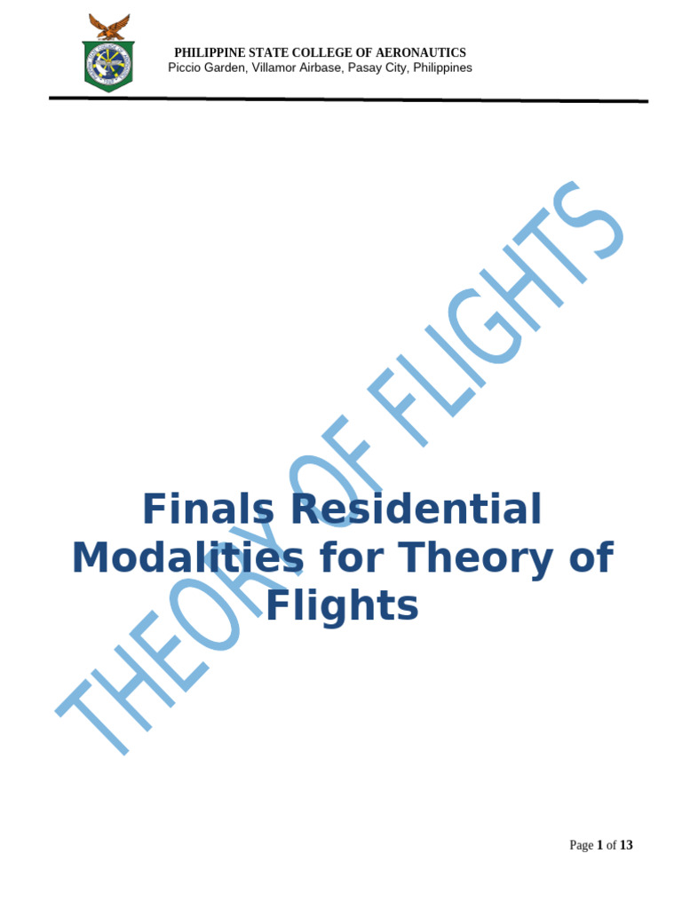 Finals Ait 111 Learning Module 4 | PDF | Flap (Aeronautics) | Lift (Force)