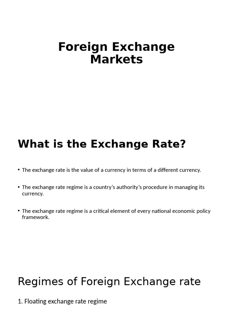 Understanding Foreign Exchange Rates | PDF | Foreign Exchange Market ...