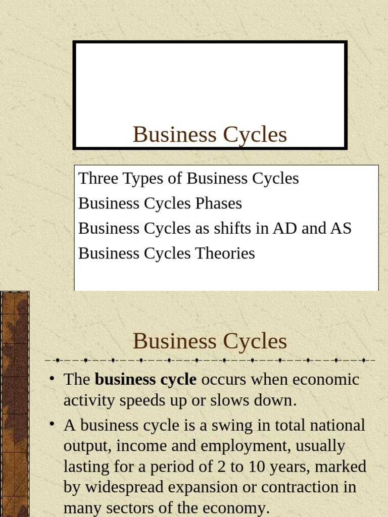 Business Cycles | PDF | Business Cycle | Recession