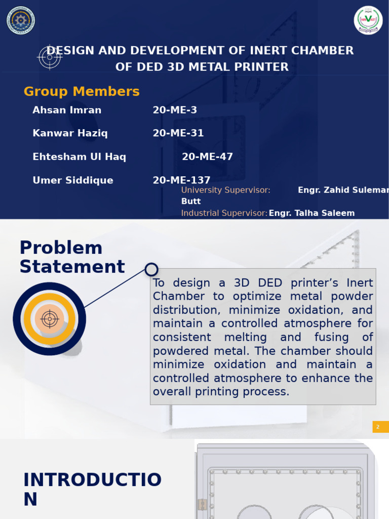 DED Metal Printer Design Presentation | PDF | Heat Transfer | 3 D Printing