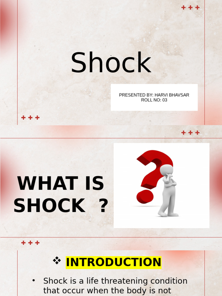 Understanding Shock: Types and Management | PDF | Shock (Circulatory ...