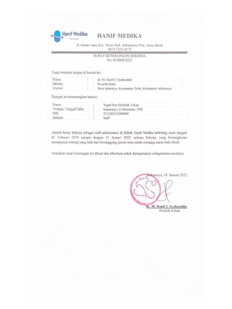 PAKLARING HANIF MEDIKA | PDF