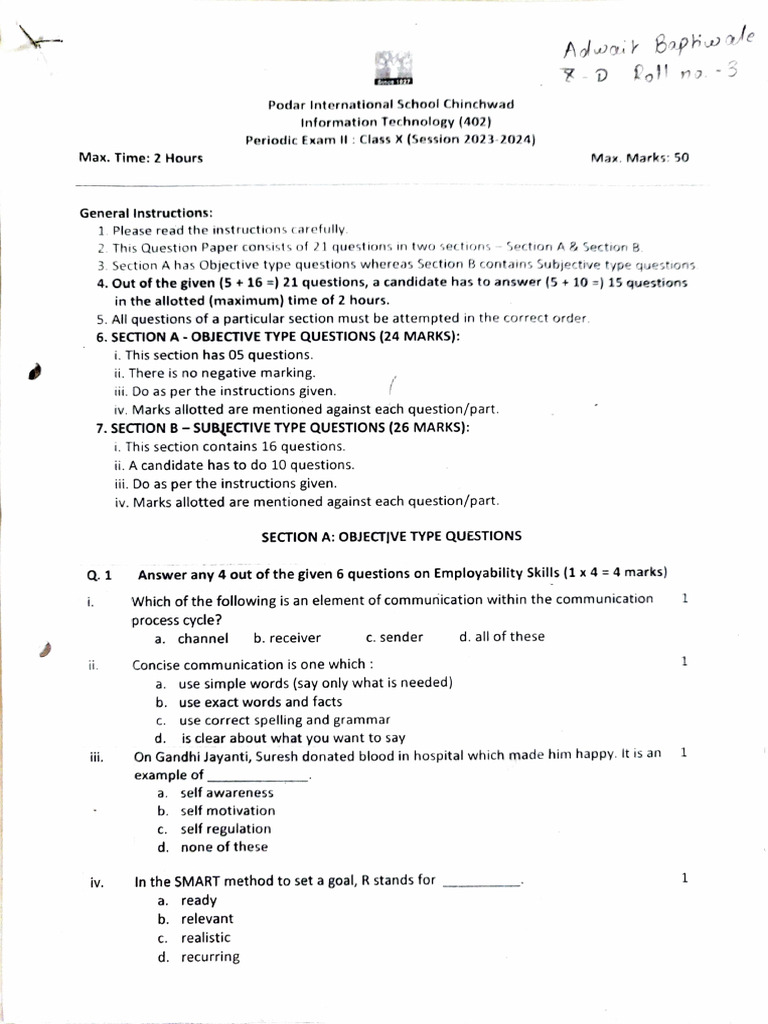 10 IT paper | PDF | Databases | Spreadsheet