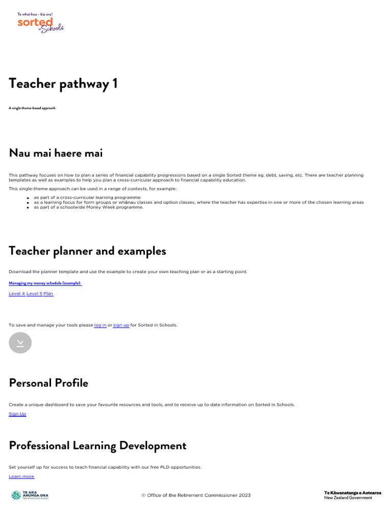 Teacher Pathway 1 | PDF