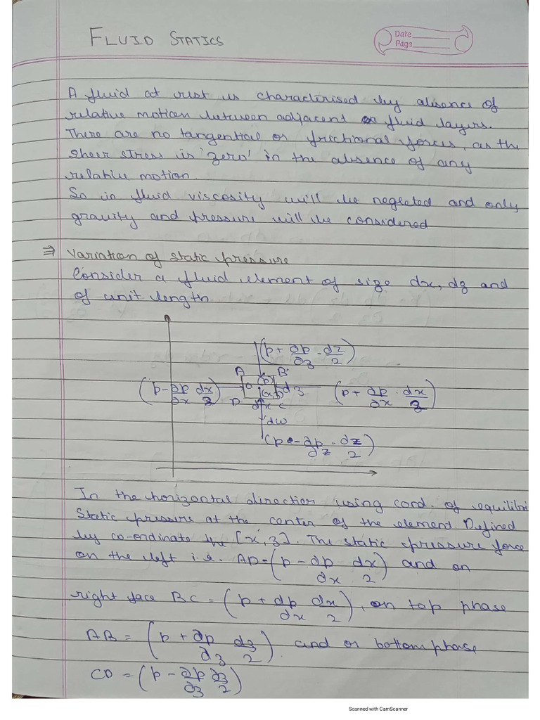2.fluid Statics | PDF