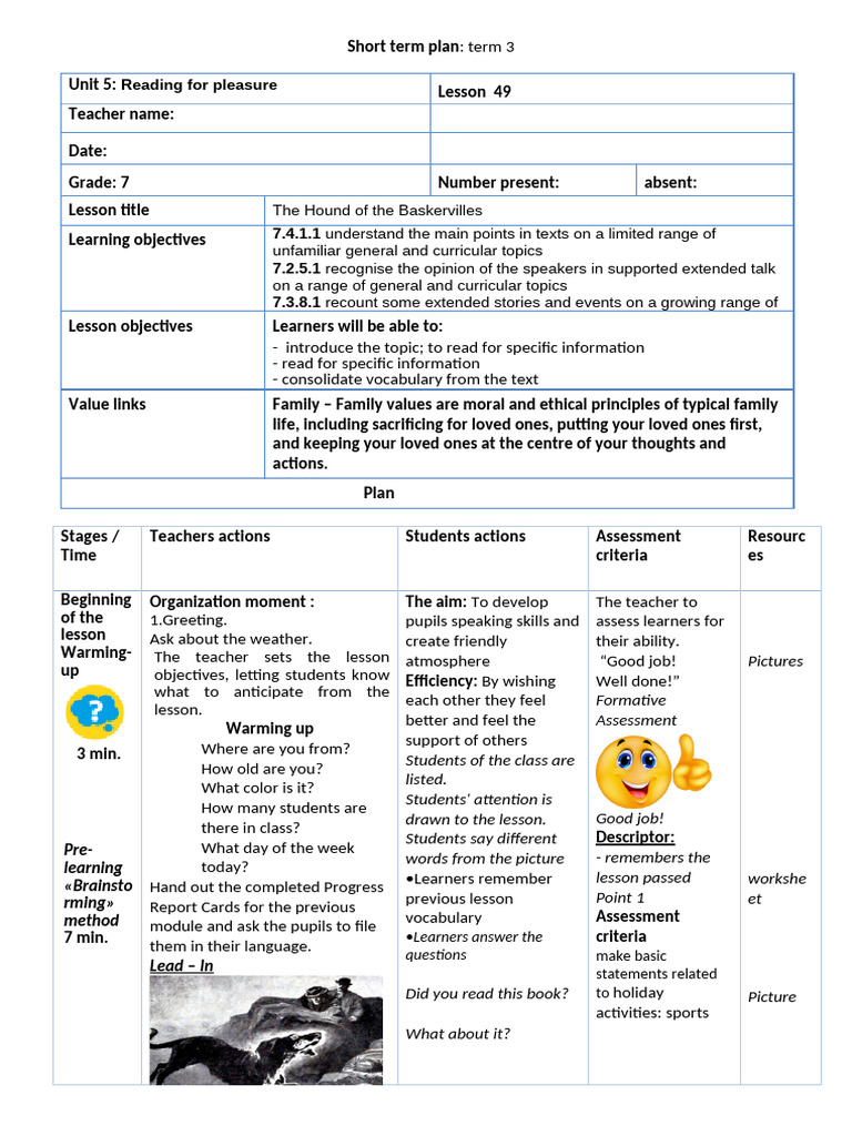 Excel 7 Grade 3 Term Pdf Curriculum Teachers