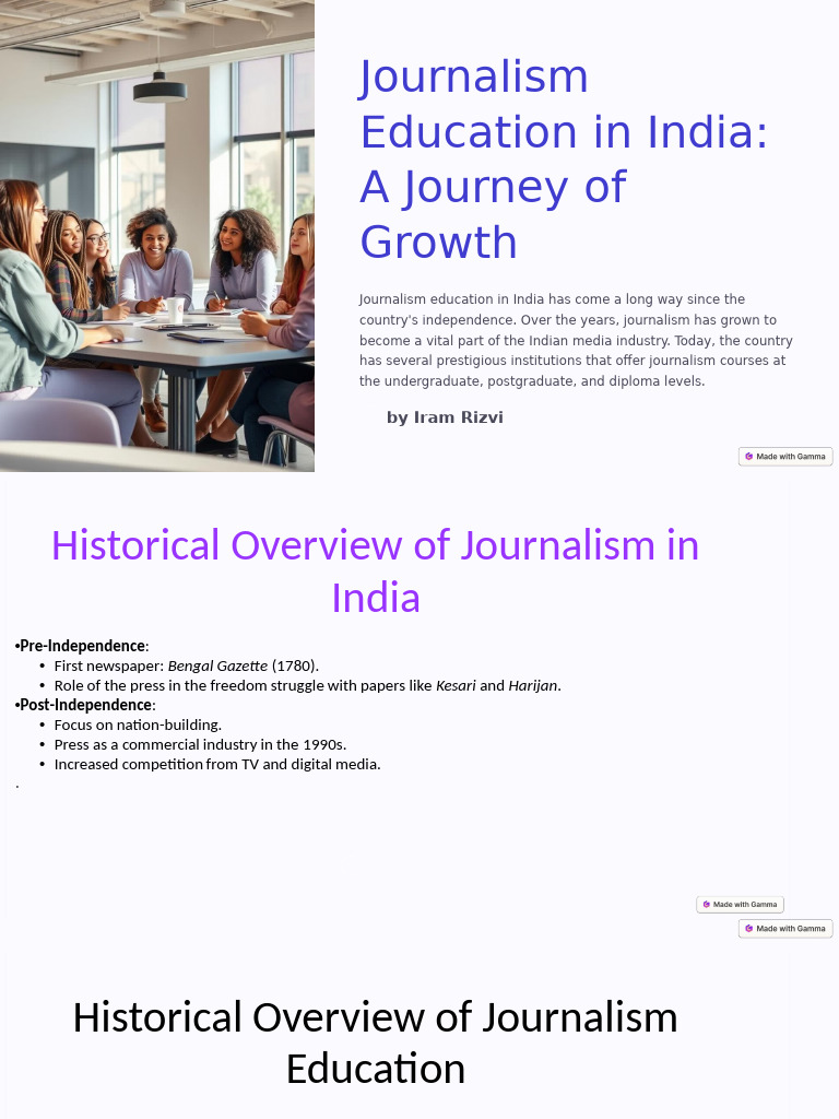 Journalism Education Growth India | PDF | Journalism | News Media