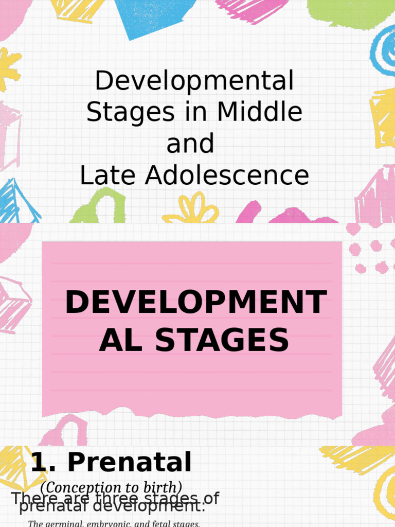 Developmental Stages in Middle and Late Adolescence Reviewer | PDF ...