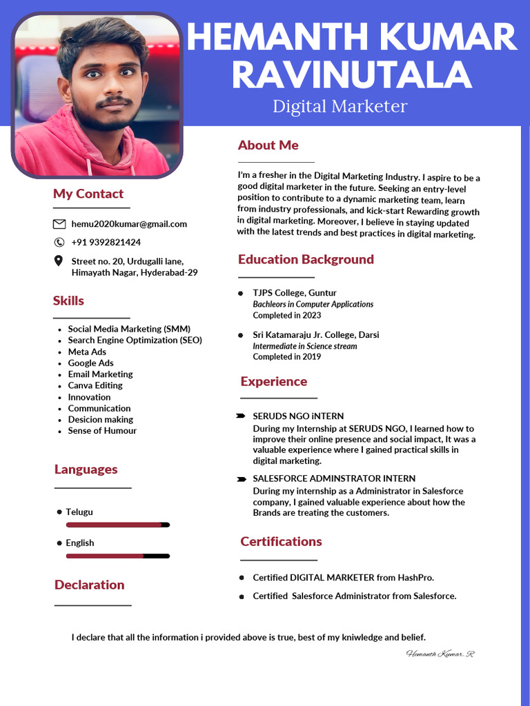 HK Resume | PDF | Digital Marketing