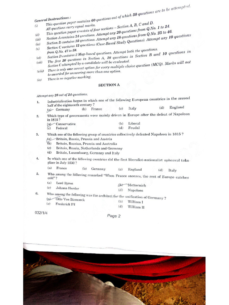 Question paper 8th GMS | PDF