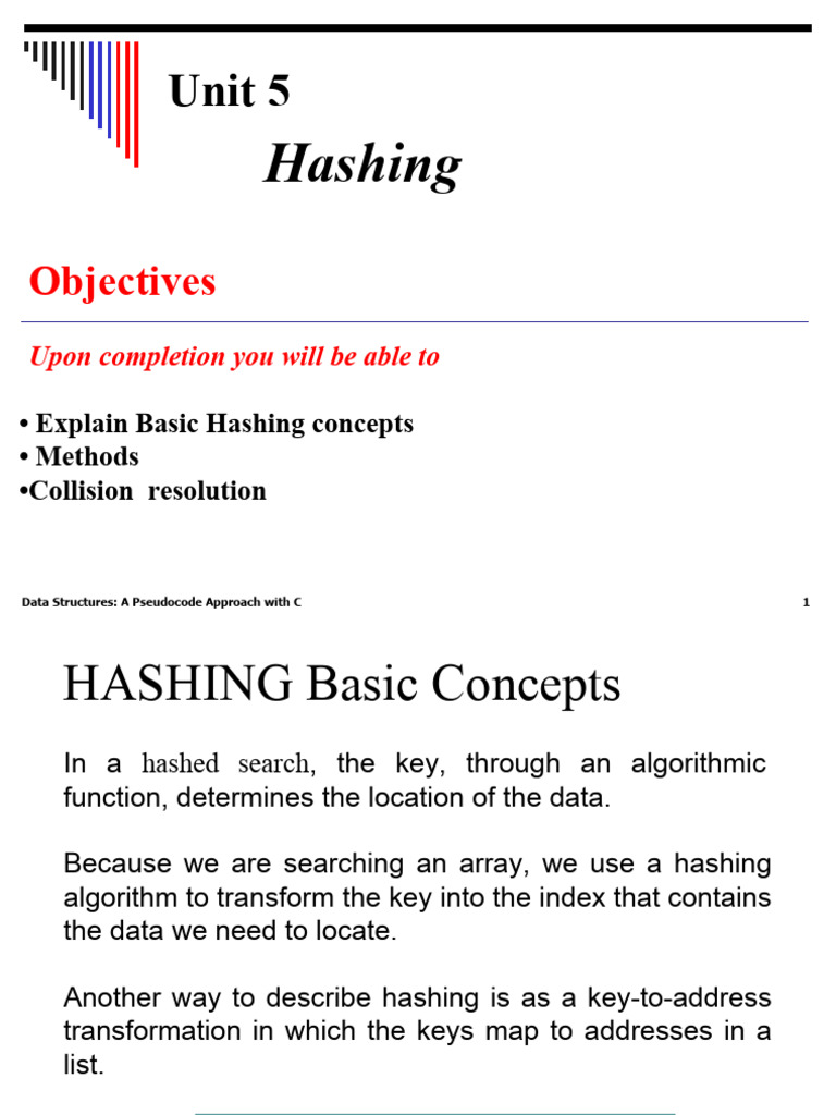 Hashing | PDF | Applied Mathematics | Computer Programming Hashing | PDF | Applied Mathematics | Computer Programming