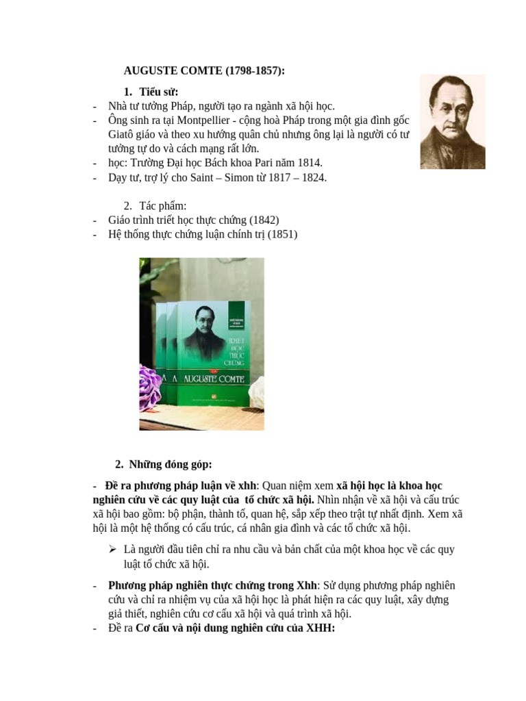 Auguste Comte | PDF