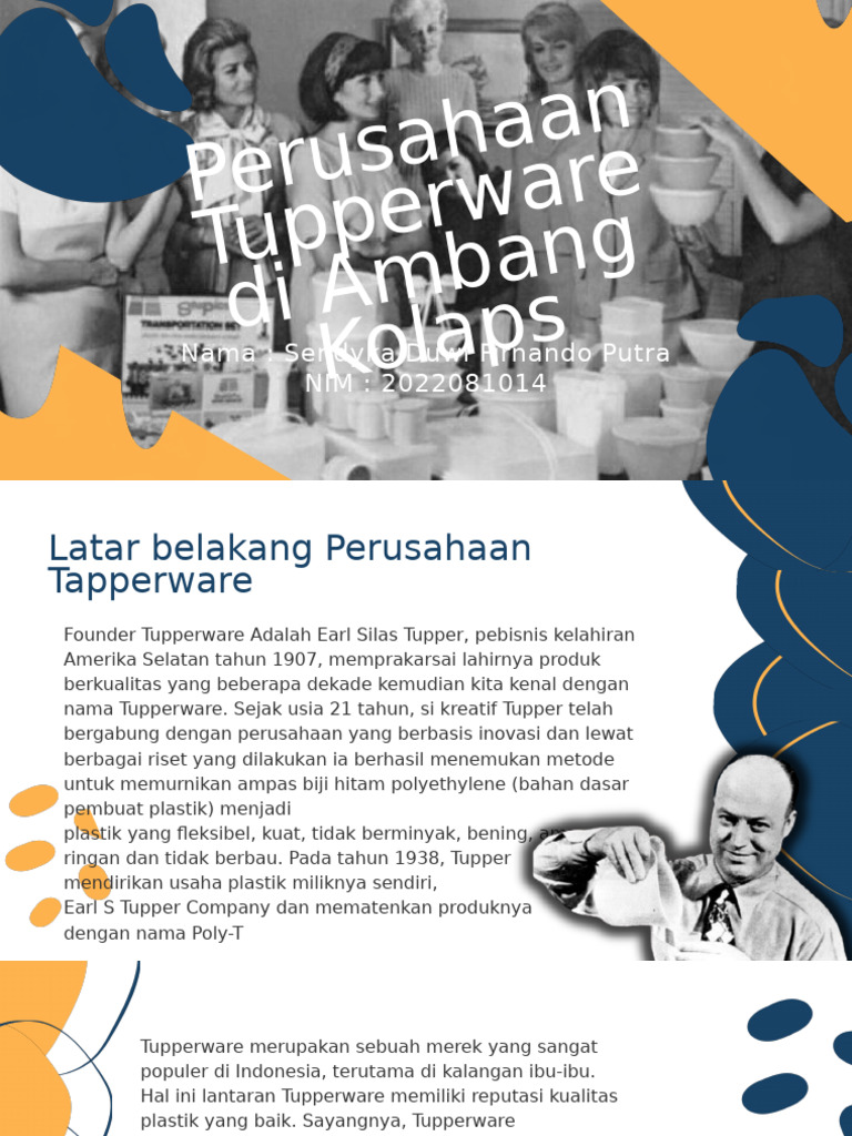 Perusahaan Tupperware Terancam Bangkrut | PDF