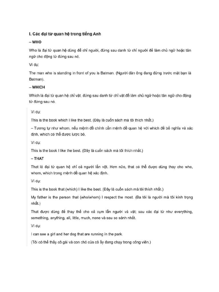HD Relative Clause 1 | PDF