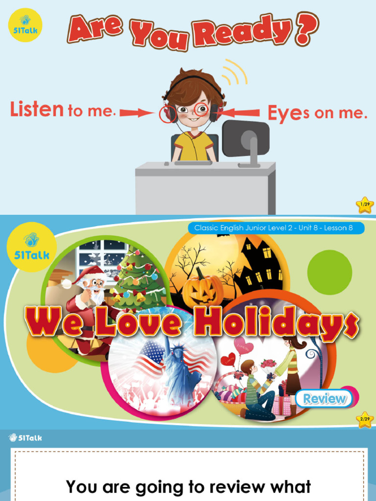 Level 2 - Unit 8 - Lesson 8 - We Love Holidays | PDF