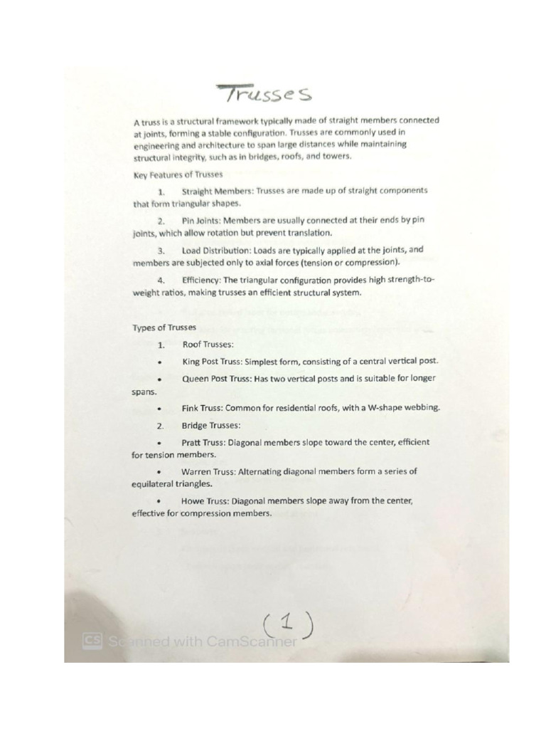 TRUSSES | PDF