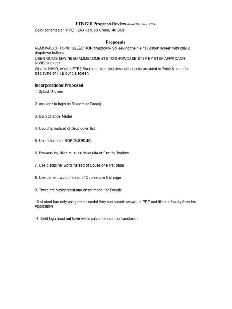 Task List - FTB | PDF