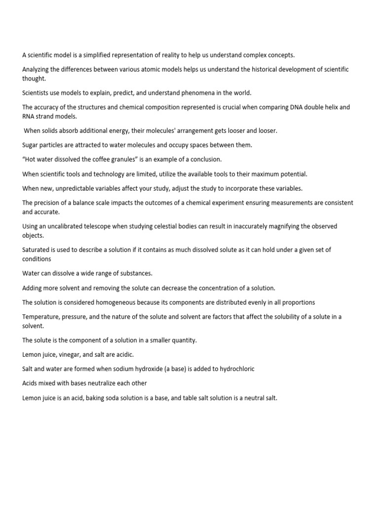 Science 7 First Quarter Reviewer | PDF