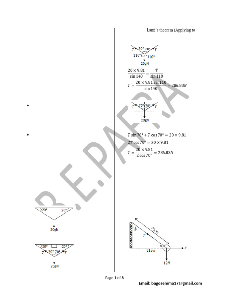 STATICS | PDF | Force | Tension (Physics)