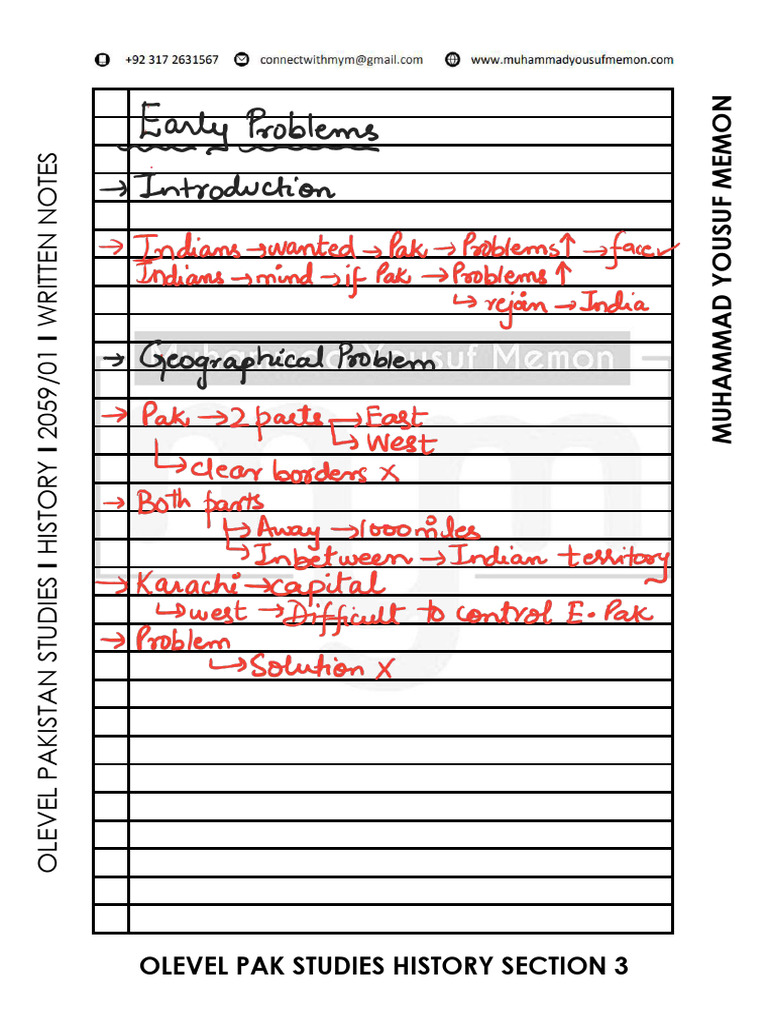 O Level History Notes by M. Yousuf Memon | PDF | Social Science ...
