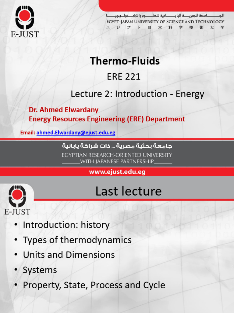 ERE 221 - Lec 2 2023 | PDF | Pressure | Temperature