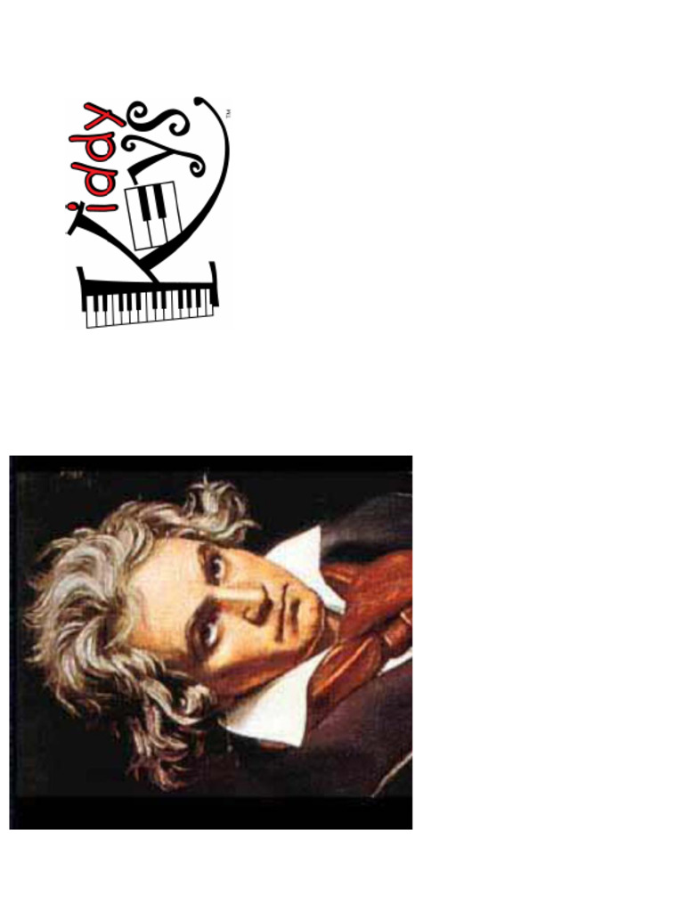 KiddyKeys Activity Sheet Beethoven All Pages | PDF | Clef | Ludwig Van ...
