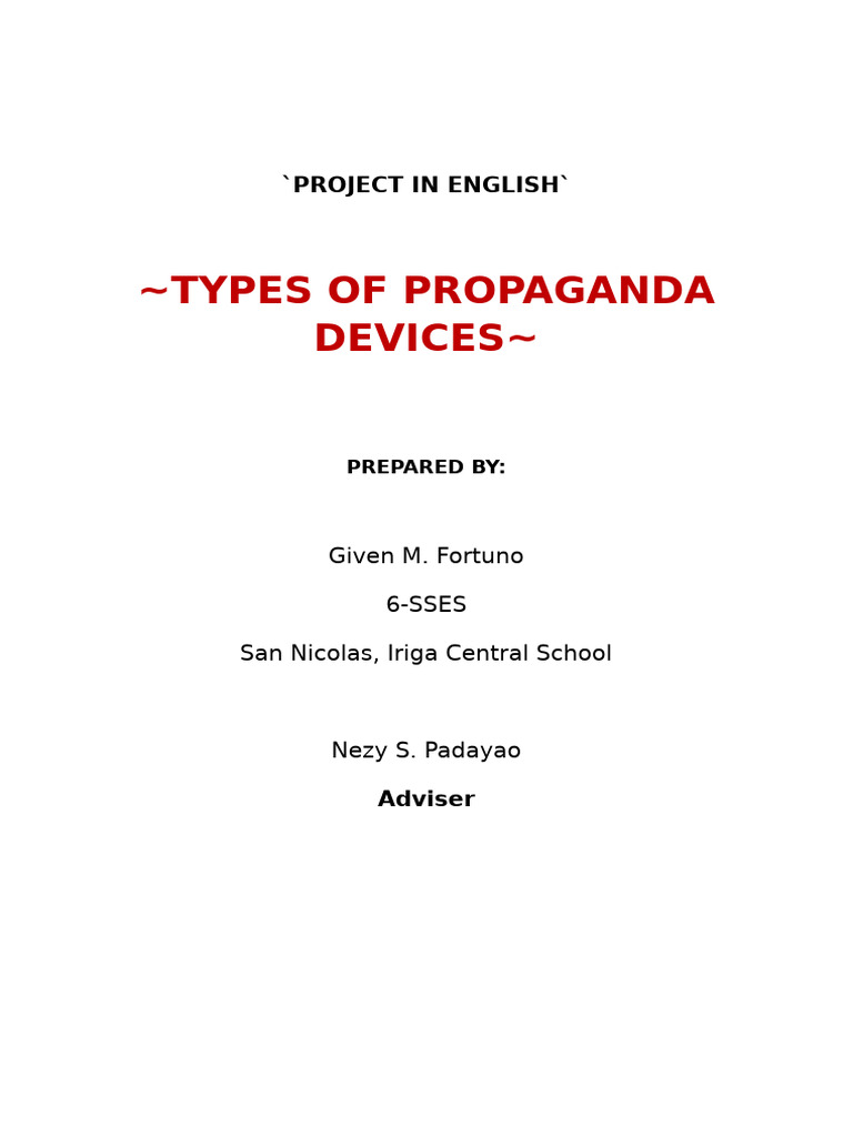 PROJECT IN ENGLISH | PDF