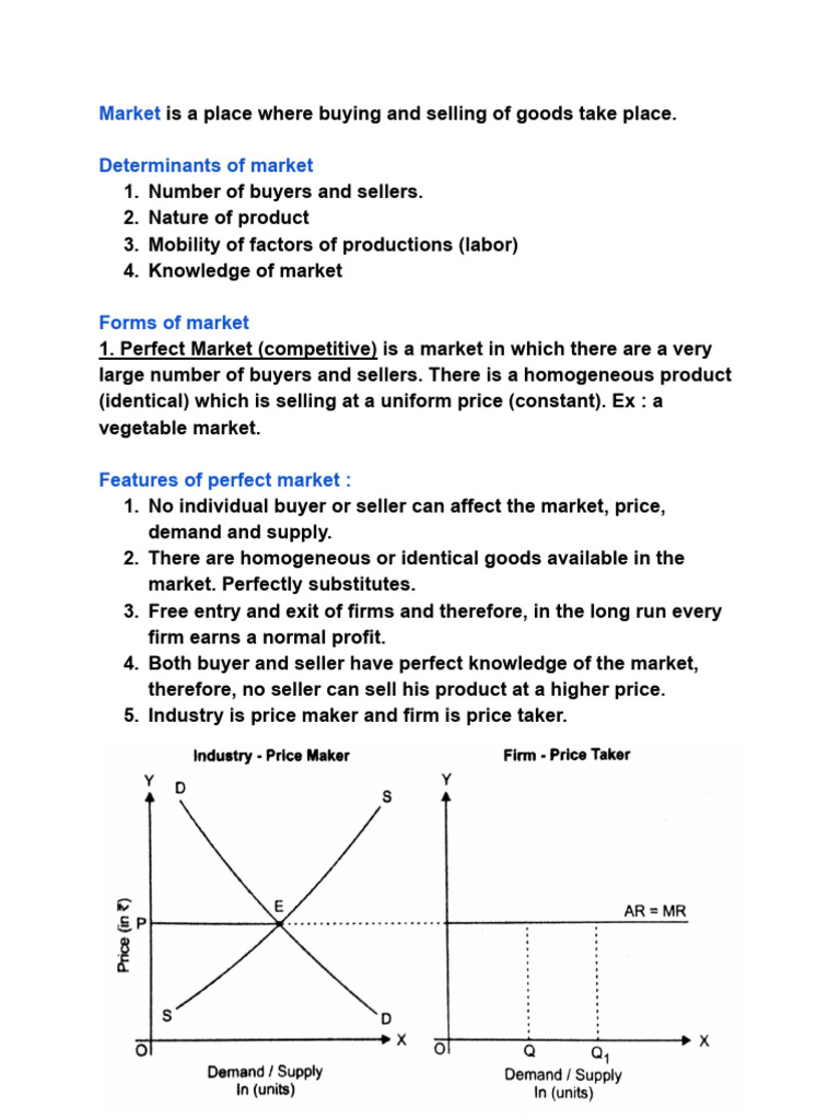 Forms of Market | PDF