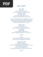 BE A LIGHT Lyrics | PDF