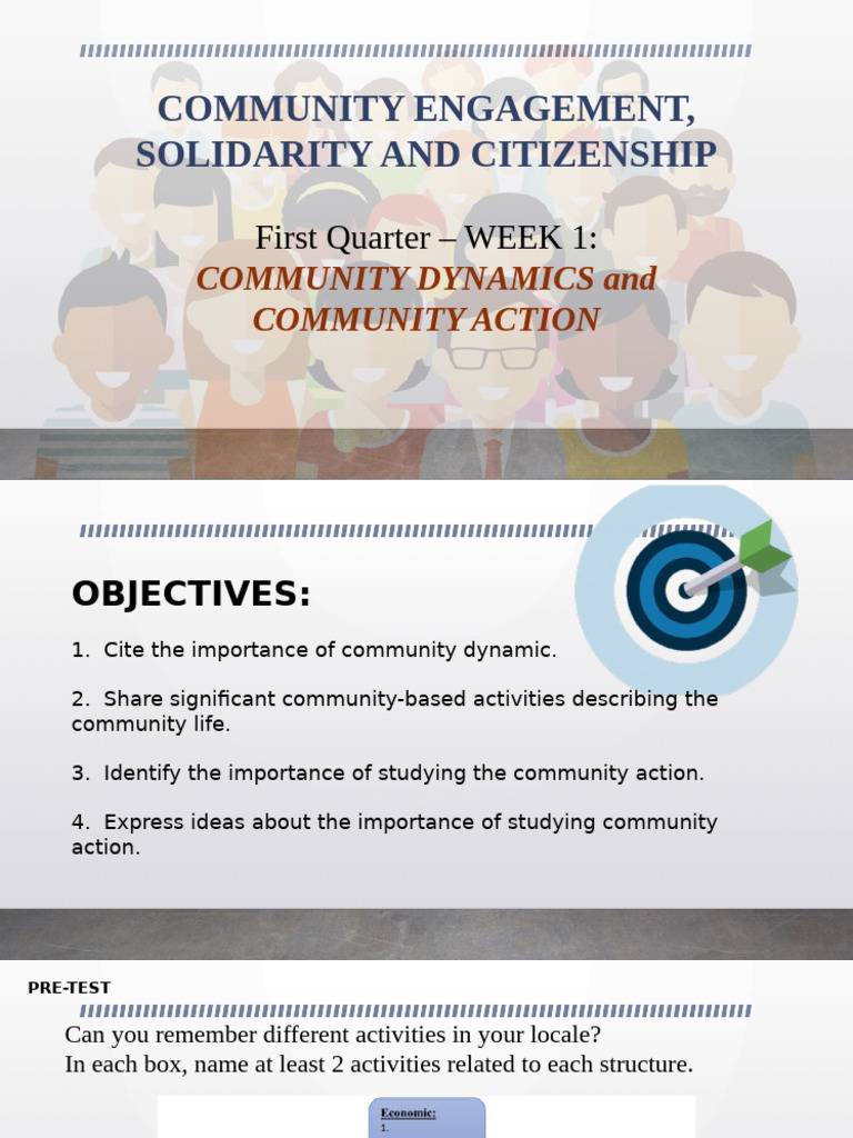 Humss-Q1 Cesc Week 1 | PDF | Community | Intention