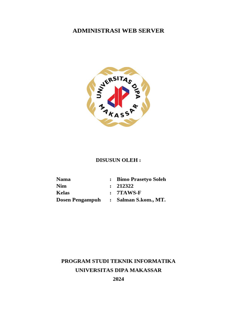 Administrasi Web Server 1 | PDF